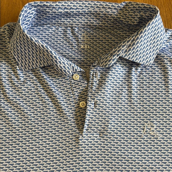 Rhoback | Shirts | Rhoback Blue Polo Shirt With Classic Design | Poshmark